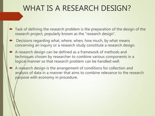 What is a Research design and its types | PPTX