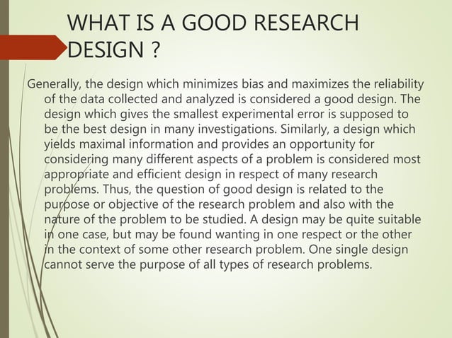 What is a Research design and its types | PPTX | Educational Assessment ...