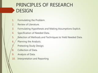 What is a Research design and its types | PPTX