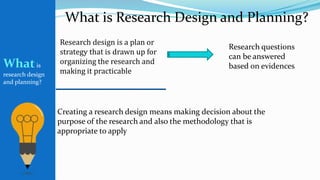 Research Design Planning | PPTX