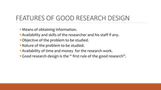 RESEARCH DESIGN | PPT
