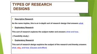 ResearchDesignppt untuk penelitian bidang kesehatan | PPT