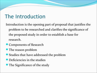 Research design & proposal writing | PPT