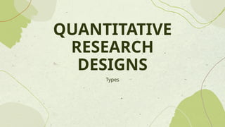 Common Research Designs for Grade 12 Students | PPTX