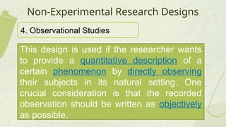 Common Research Designs for Grade 12 Students | PPTX