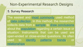 Common Research Designs for Grade 12 Students | PPTX