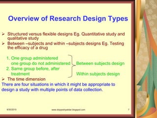 Research designs for quantitative studies ppt | PDF