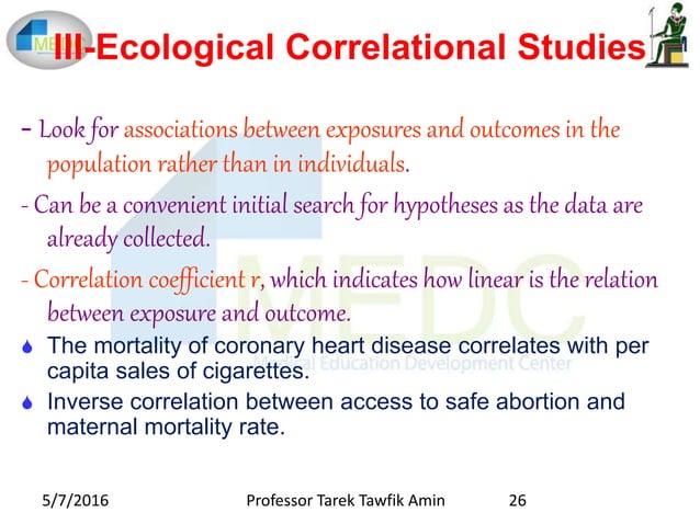 Observational Research designs: detailed description | PPTX