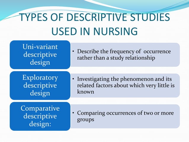 Research designs in nursing | PPTX | Science