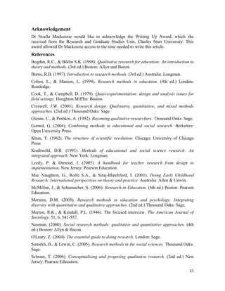 Research Dilemmas Paradigms, Methods and Methodology | PDF