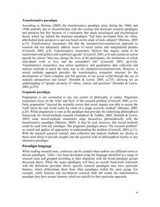 Research Dilemmas Paradigms, Methods and Methodology | PDF