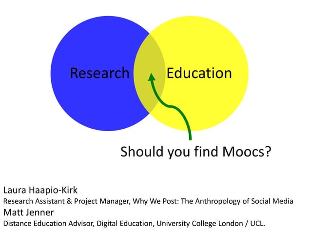 Research dissemination and moocs - Presentation for FutureLearn Partners Forum June 2016 | PPT