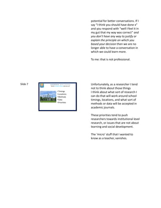 Research ed presentation notes handout | PDF