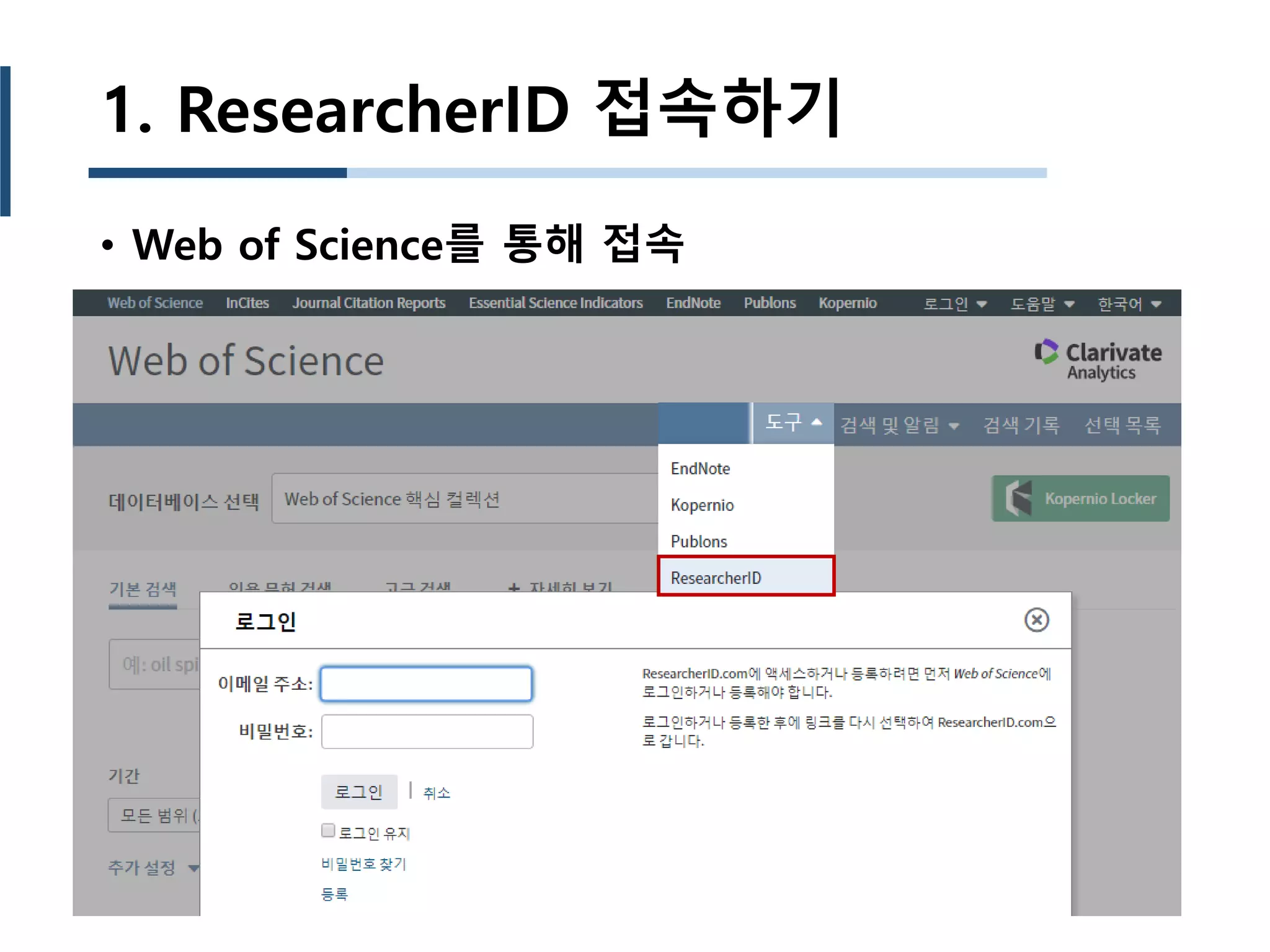ResearcherID | PPT