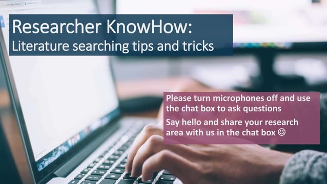 Literature searching tips and tricks | PPTX | Search | Internet