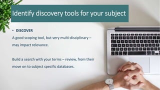 Literature searching tips and tricks | PPTX