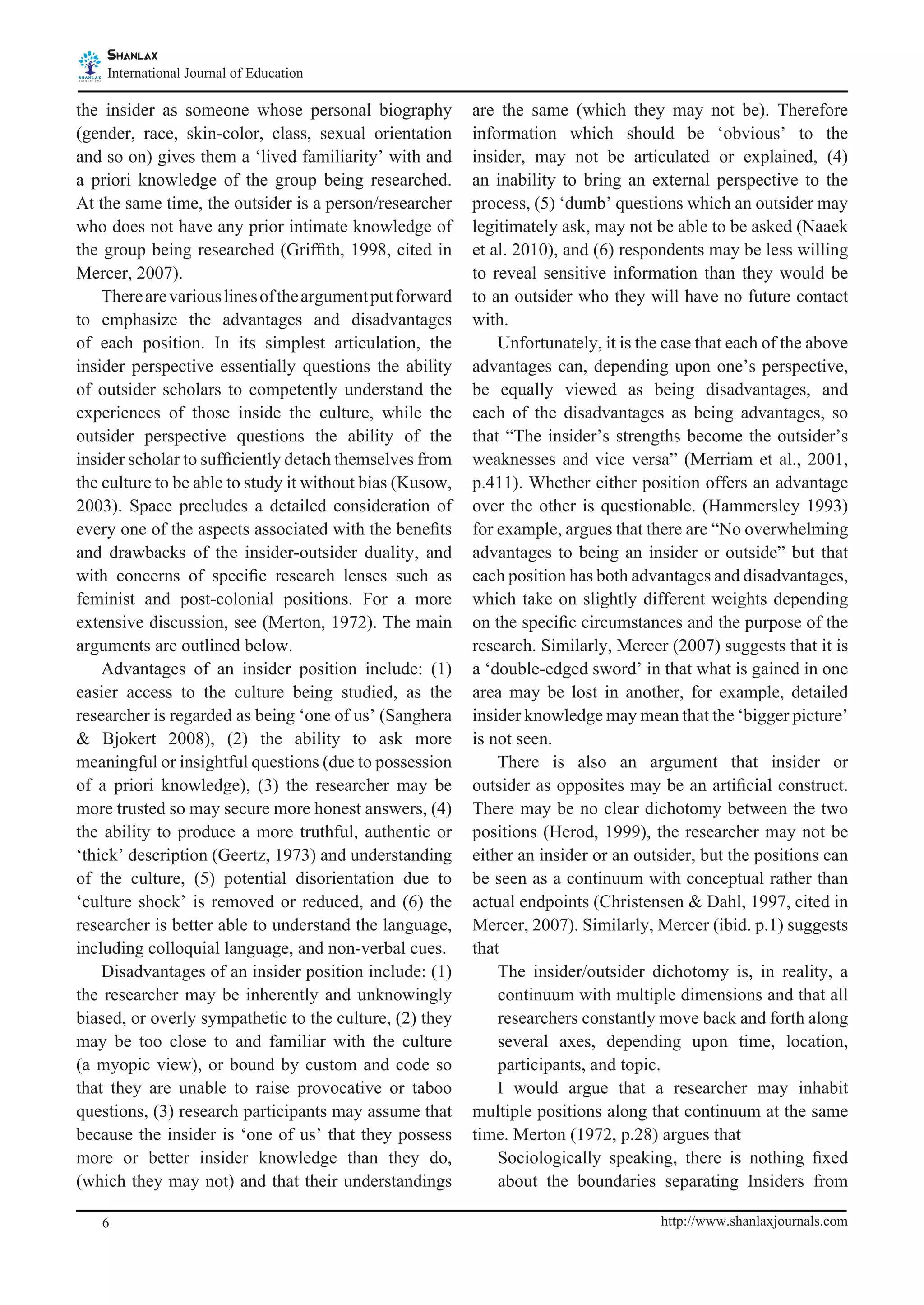 Researcher Positionality | PDF