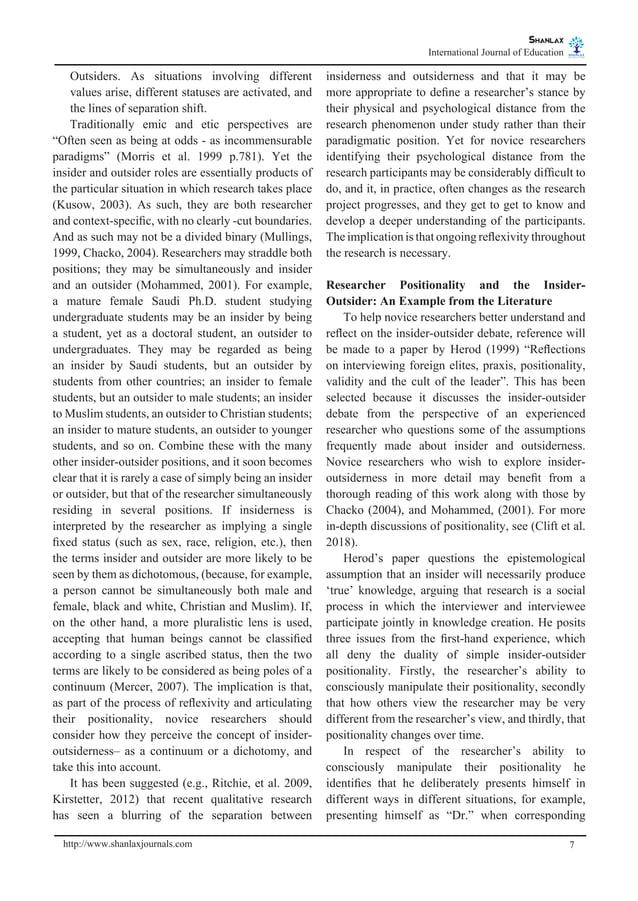 Researcher Positionality | PDF