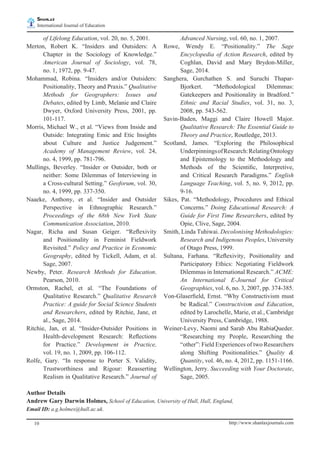 Researcher positionality | PDF