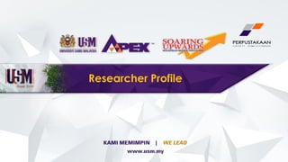 Researcher profile 2019 | PPT