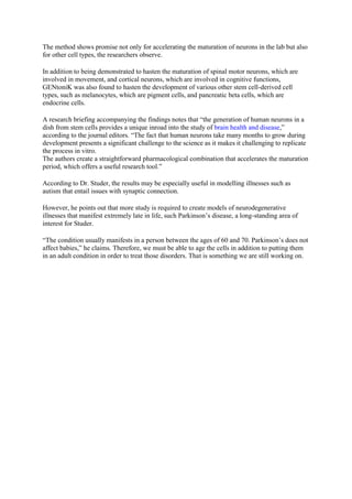 The Growth Of New Brain Cells: Researchers Find A Way To "Hack" Neurons ...