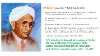 Researchers of india | PPTX