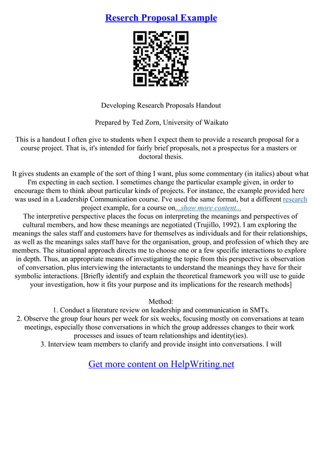 Research Essay Proposal Sample | PDF
