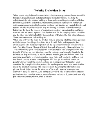 Research Essay Structure | PDF