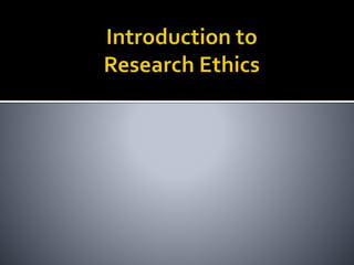Research Ethics | PPT