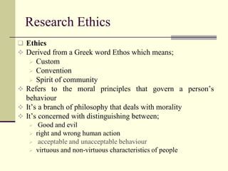 Research Ethics | PDF