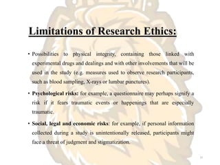 Research ethics | PPTX