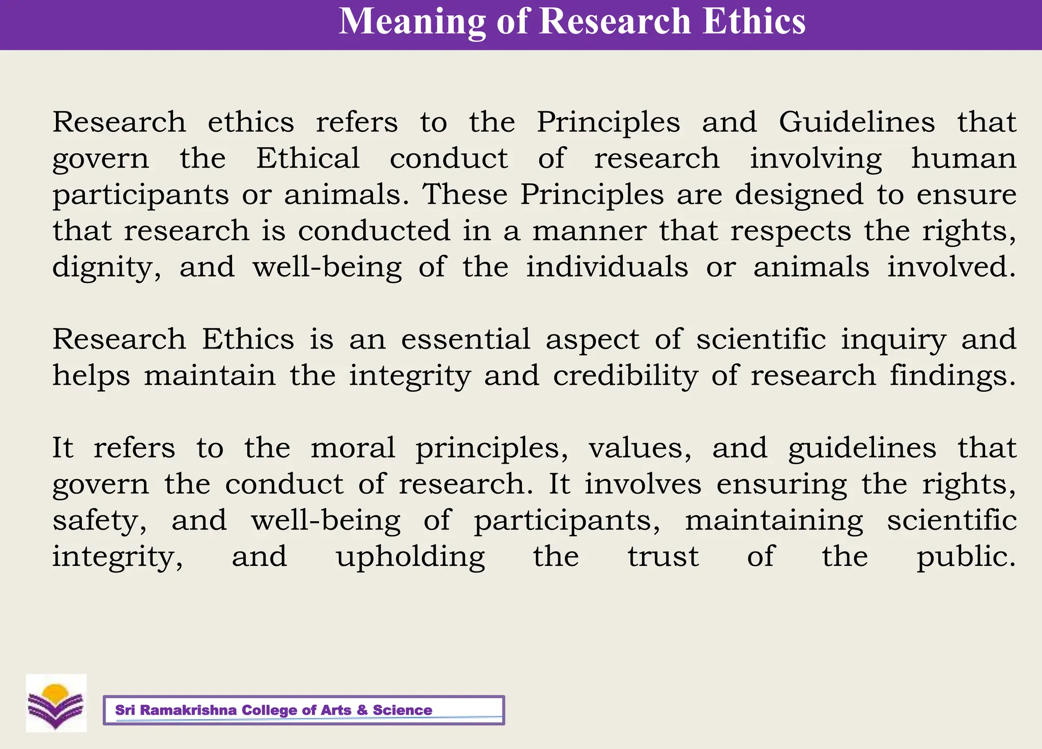 Research Methodology and its Research Ethics | PPTX