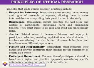 Research Methodology and its Research Ethics | PPTX