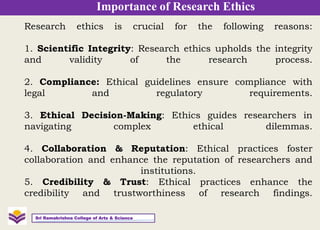 Research Methodology and its Research Ethics | PPTX