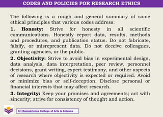 Research Methodology and its Research Ethics | PPTX