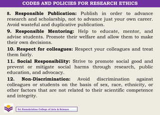 Research Methodology and its Research Ethics | PPTX
