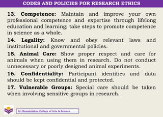 Research Ethics, Importance, Objectives and Policies of Research Ethics ...