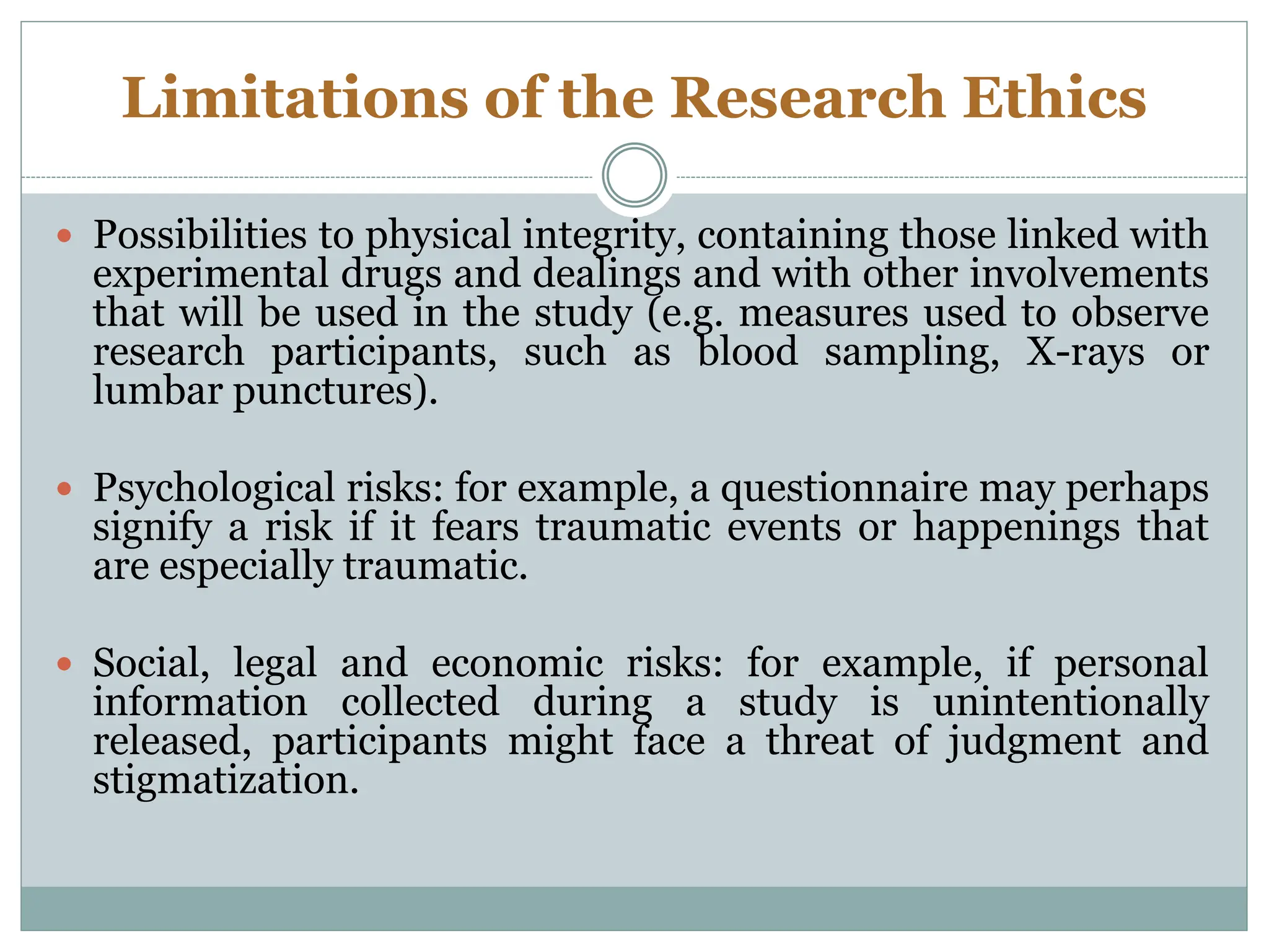 Research Ethics and their implementations | PPTX