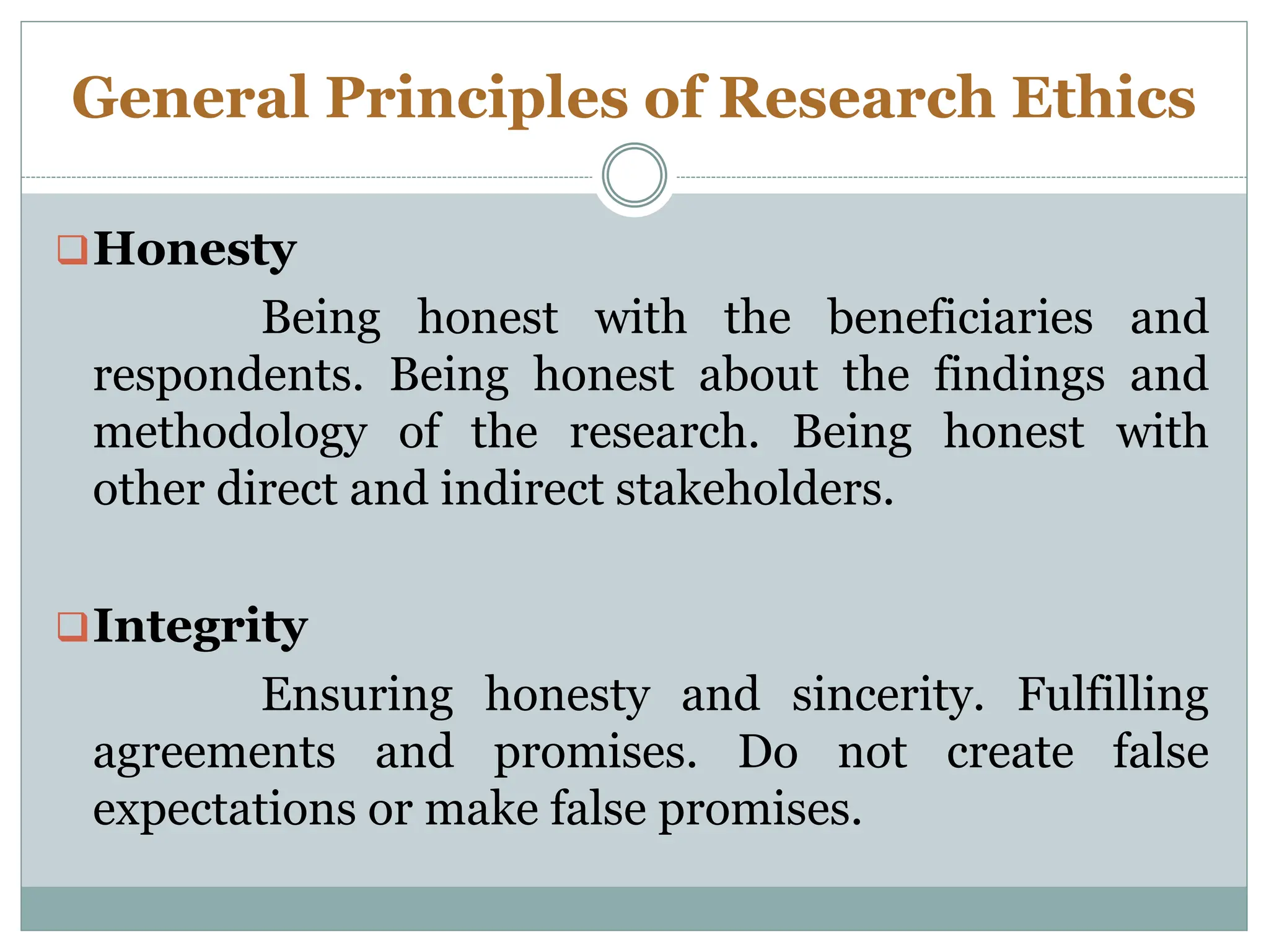 Research Ethics and their implementations | PPTX