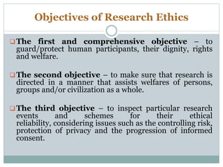 Research Ethics and their implementations | PPTX