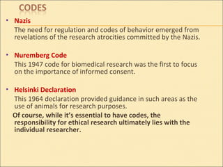 Research ethics in Medicine | PPT