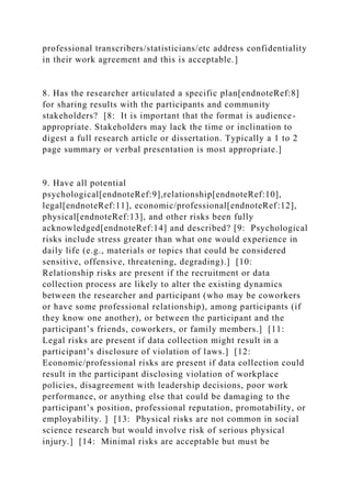 RESEARCH ETHICS PLANNING WORKSHEETThis worksheet is designed t.docx
