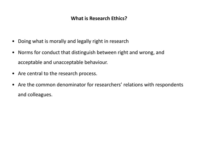 Research ethics | PPT
