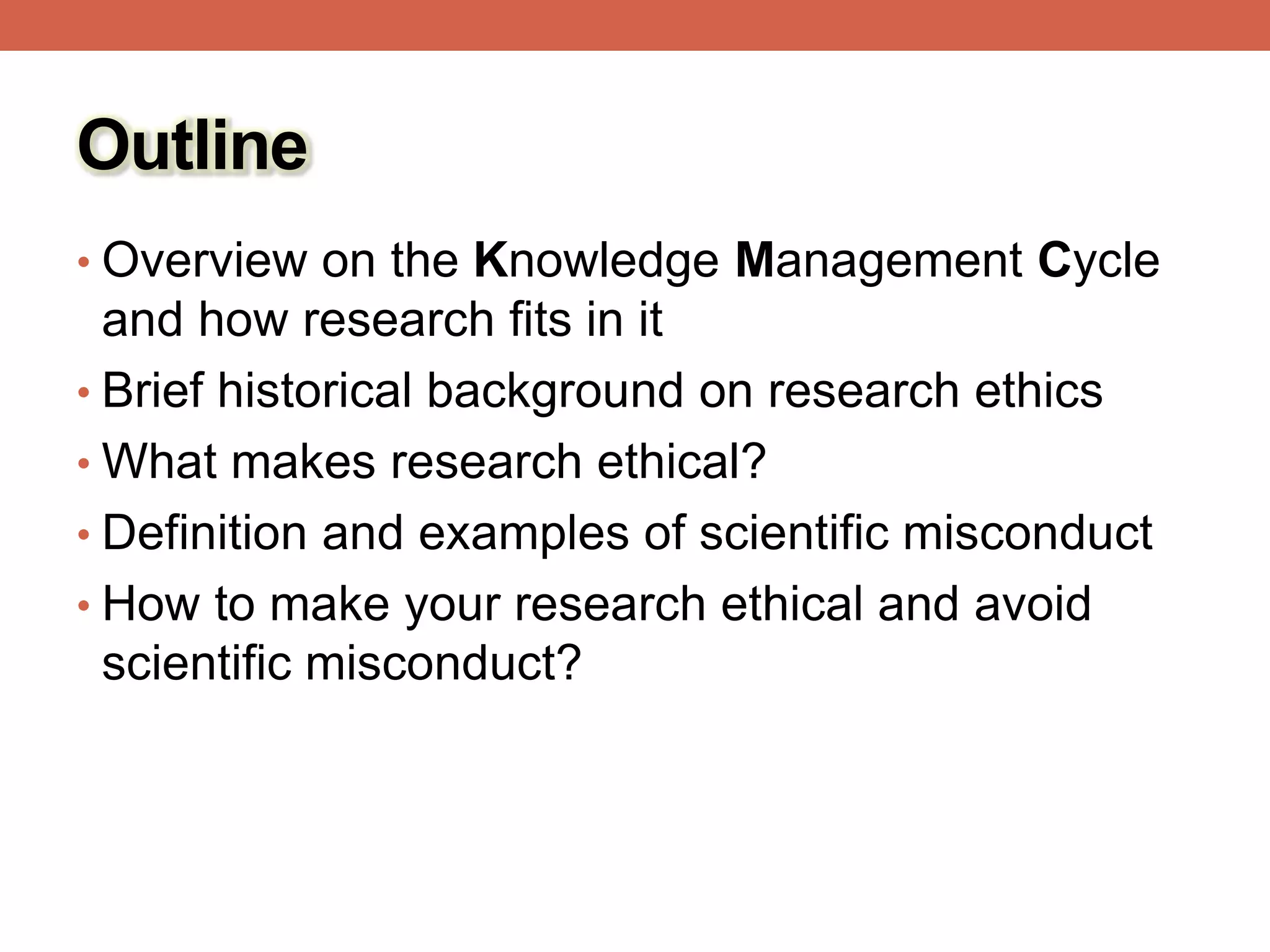 Research ethics & scientific misconduct | PPTX