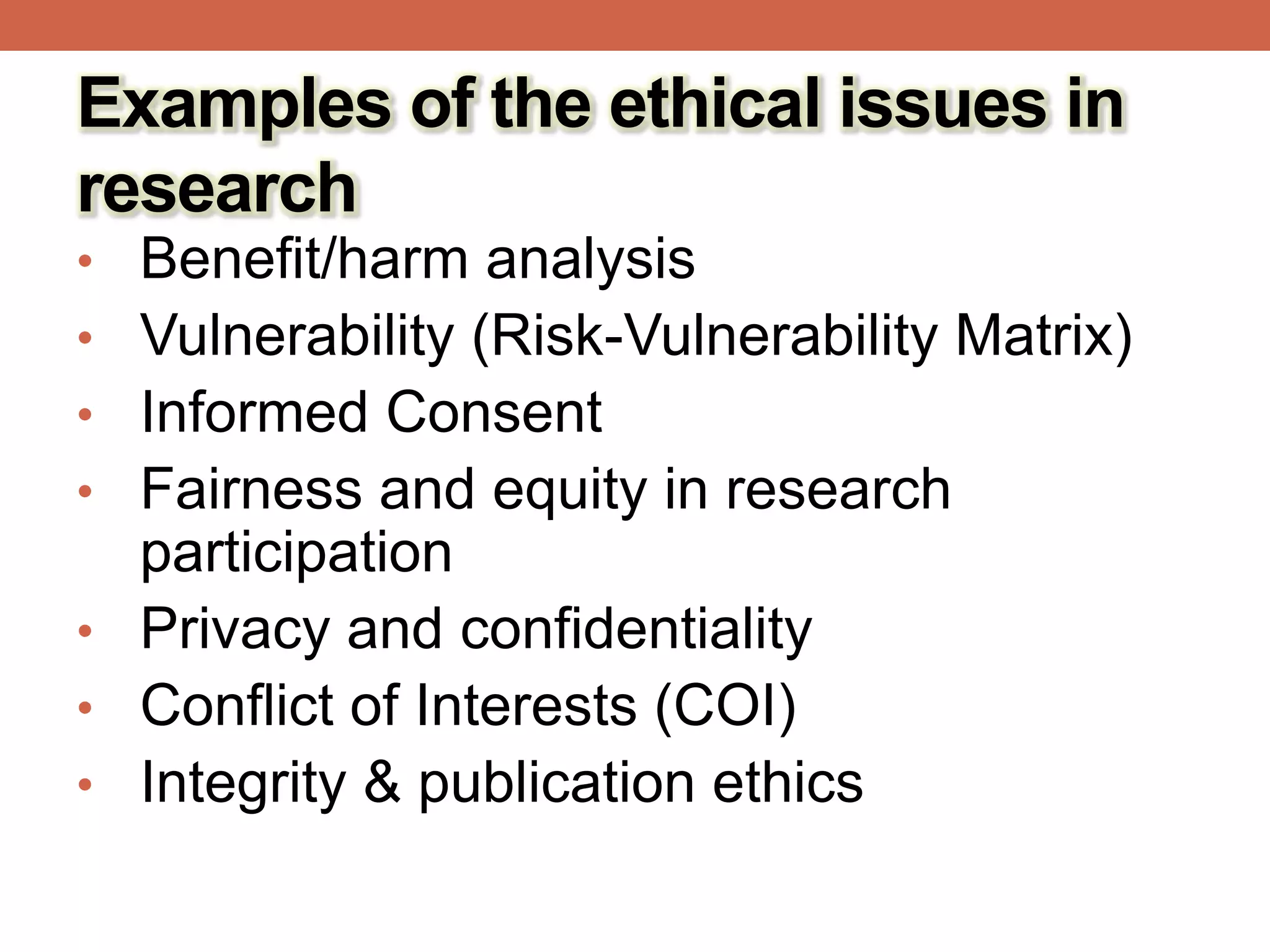 Research ethics & scientific misconduct | PPTX