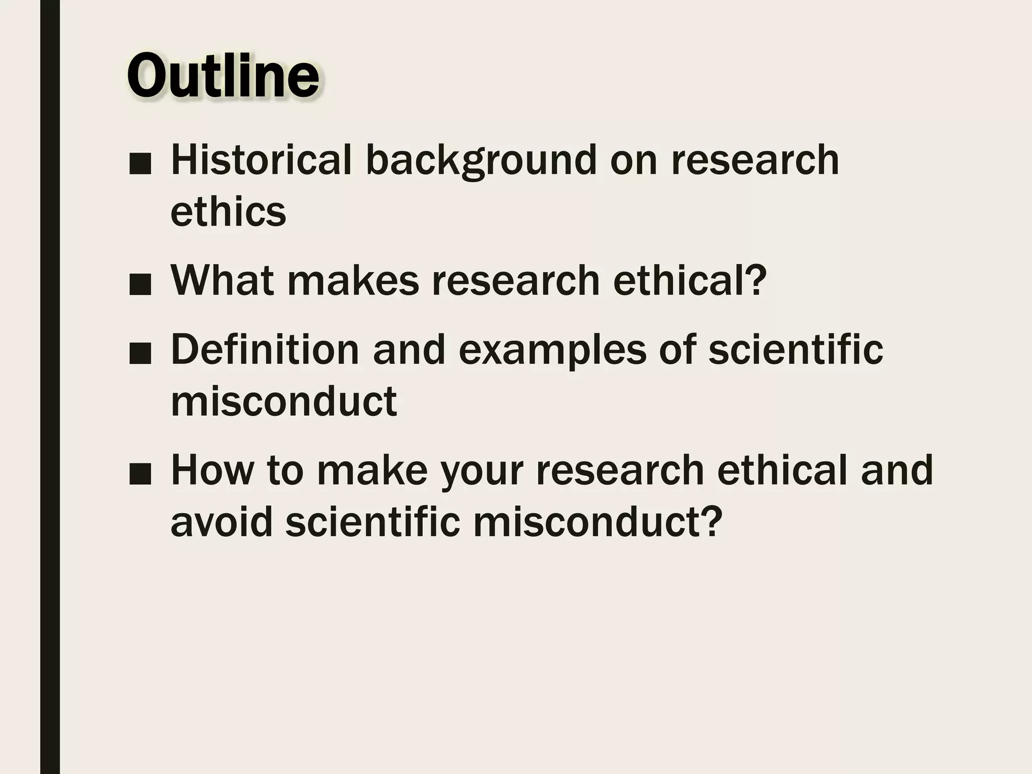 Research ethics scientific misconduct jpcfm | PPTX
