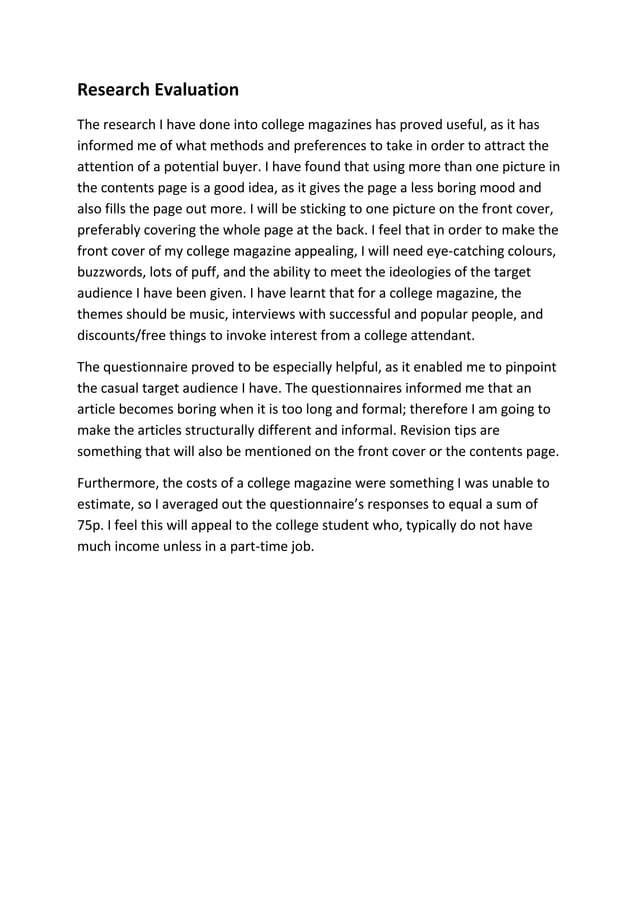 Research evaluation | DOCX