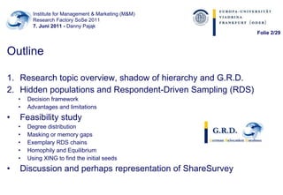 THE SHADOW OF HIERARCHY - HOW TO SAMPLE A HIDDEN POPULATION OF FORMER ...