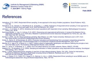 THE SHADOW OF HIERARCHY - HOW TO SAMPLE A HIDDEN POPULATION OF FORMER ...