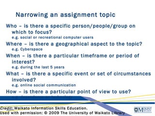 Focusing your research | PPT